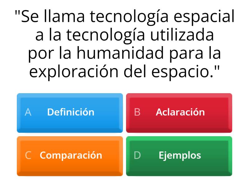 Los Recursos Explicativos 123 Cuestionario