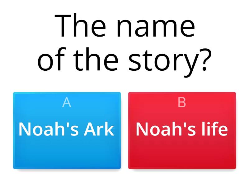 Noahs Ark Quiz