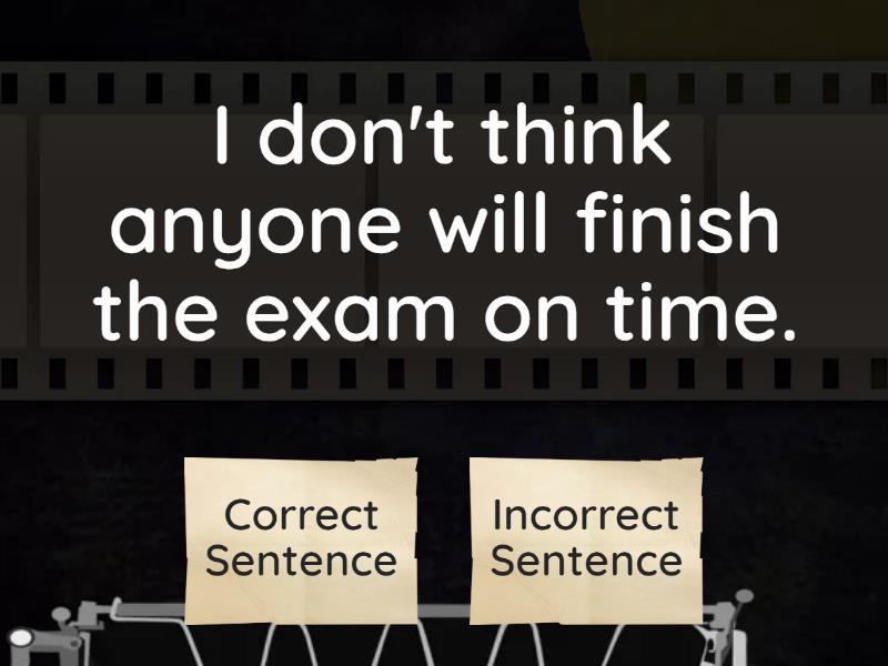 Correct Or Incorrect Sentence Indefinite Pronouns True Or False