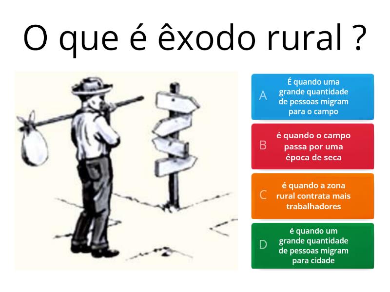 5º Ano Êxodo Rural Questionário