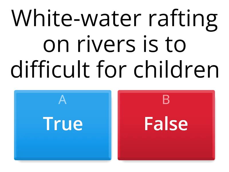 White Water Rafting Quiz