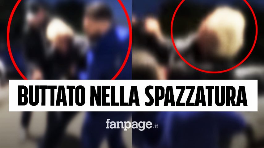 Gettano Anziano Nel Cassonetto Dei Rifiuti E Riprendono La Scena Tutto