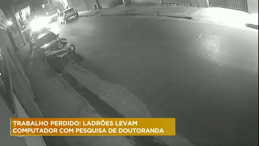 Câmera De Segurança Flagra Momento Em Que Ladrão Furta Computador De