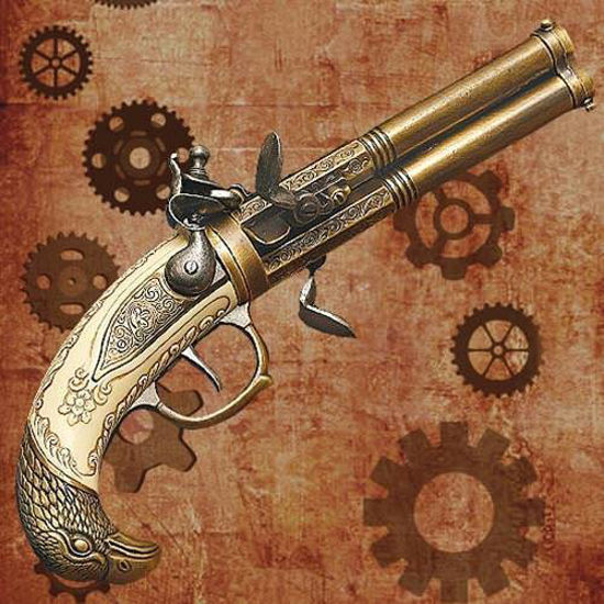 Black Powder Revolver Steampunk Revolver Museum Replicas