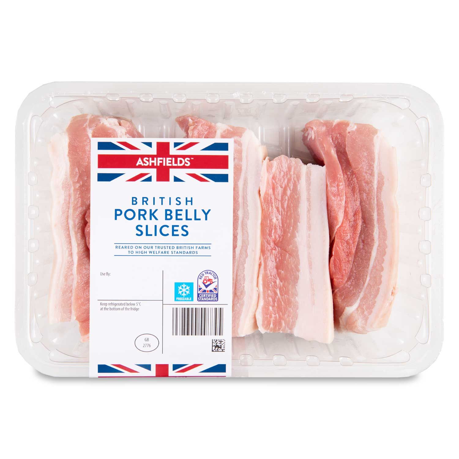 Ashfields Economy British Pork Belly Slices 500g Aldi