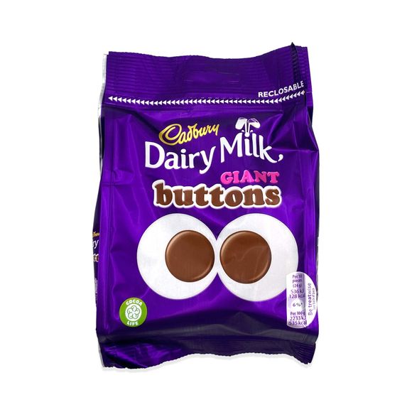 Dairy Milk Giant Buttons Chocolate Bag 95g Cadbury Aldiie