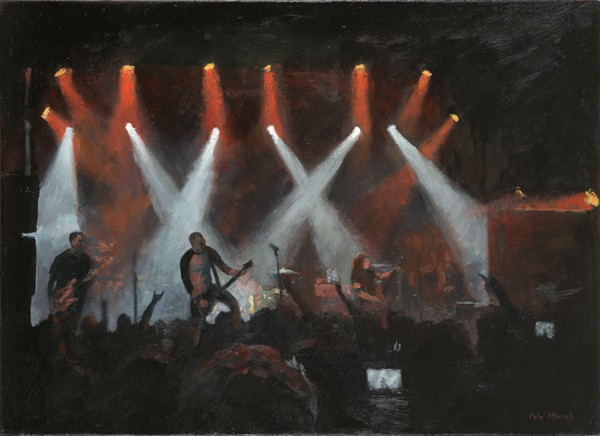 Pete Marsh How I Paint Concerts Artist Waves A Voice Of The Artist