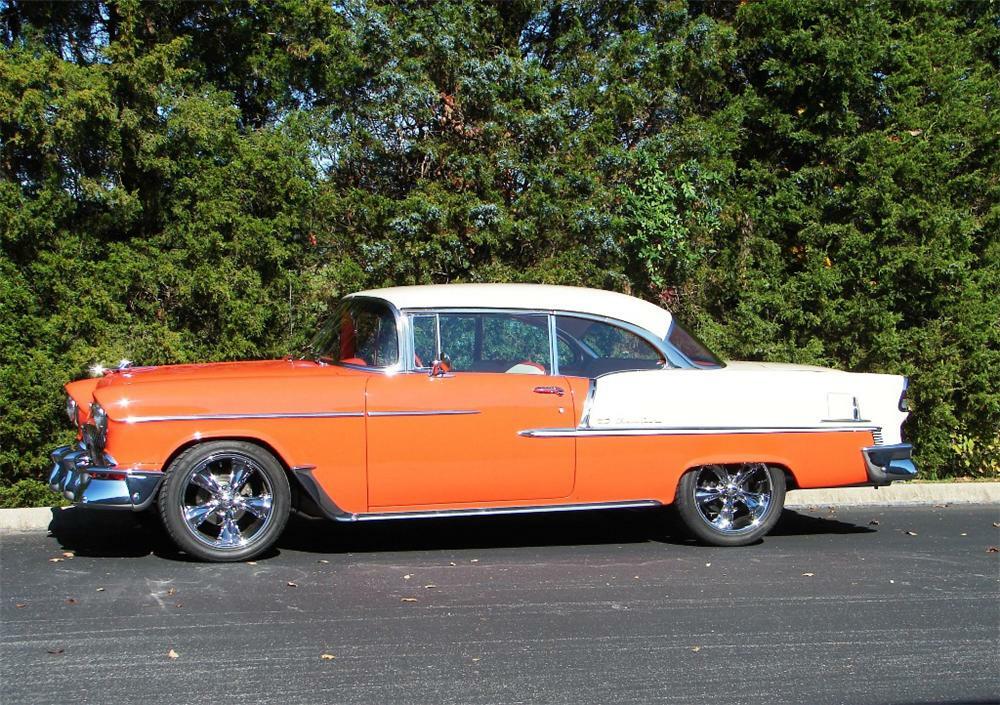 1955 Chevrolet Bel Air Custom 2 Door Hardtop Side Profile 81707