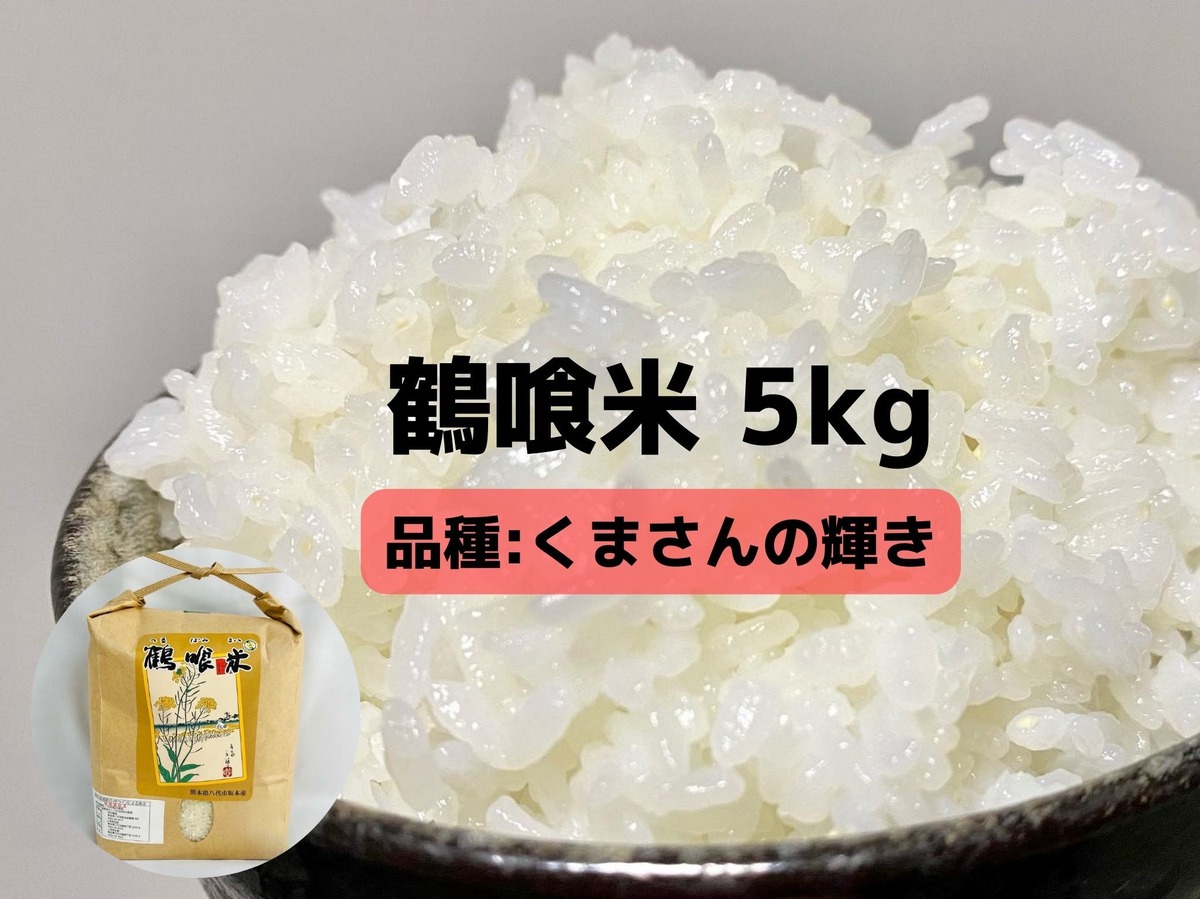 令和6年産 「鶴喰米 くまさんの輝き 5kg」 火の国くまもとのうまい米 熊本県八代市 坂本町ふるさと物産館