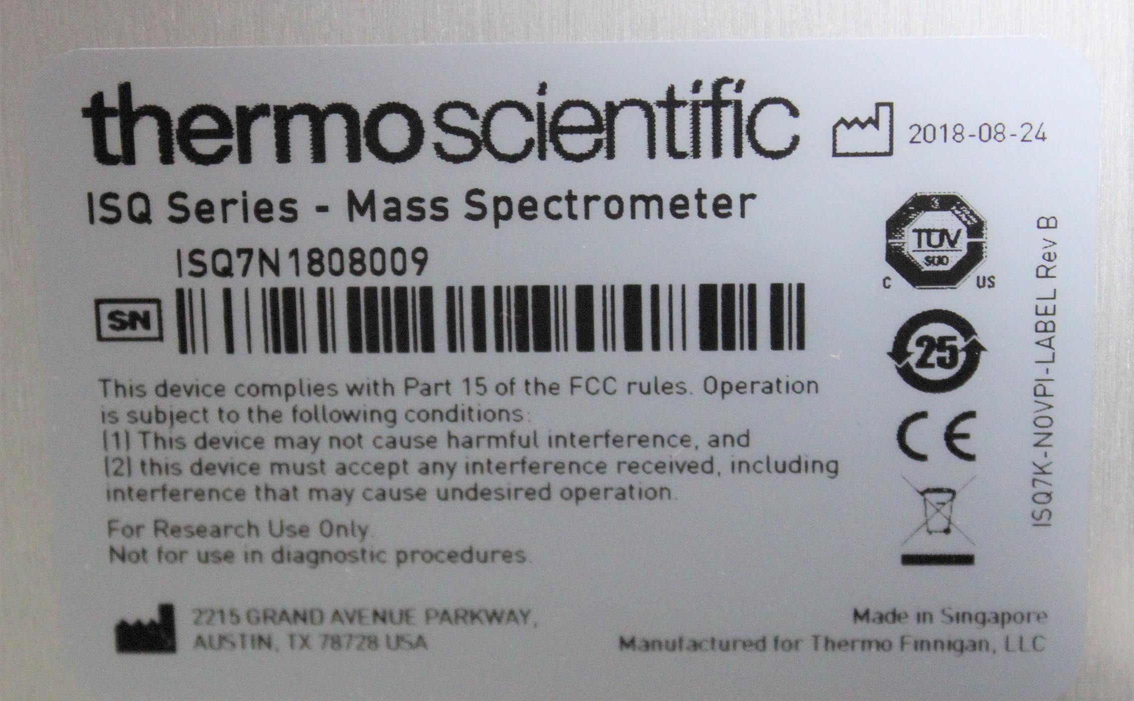 Thermo Scientific Isq 7000 And Trace 1300 Single Quadrupole Gc Ms System