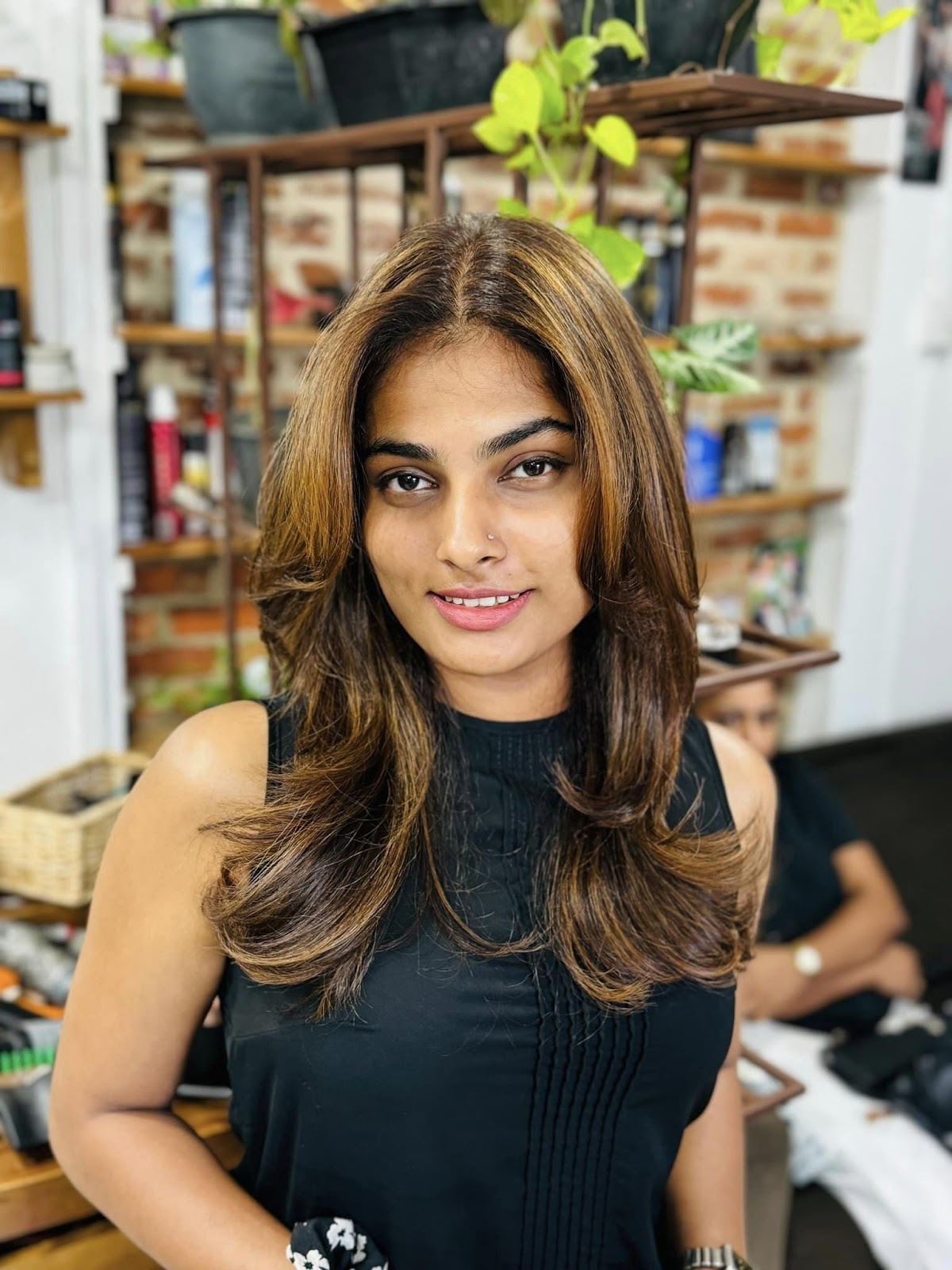 Mumbai Techies Mid Back Length Hair Cut With Coloring Combination