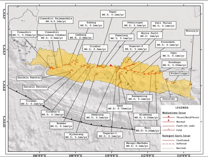 Jenis Sesar Gempa Dan Sebarannya Di Indonesia Wongpasar Grosir