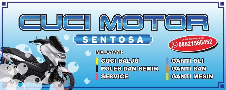 Spanduk Cuci Motor Salju Homecare24