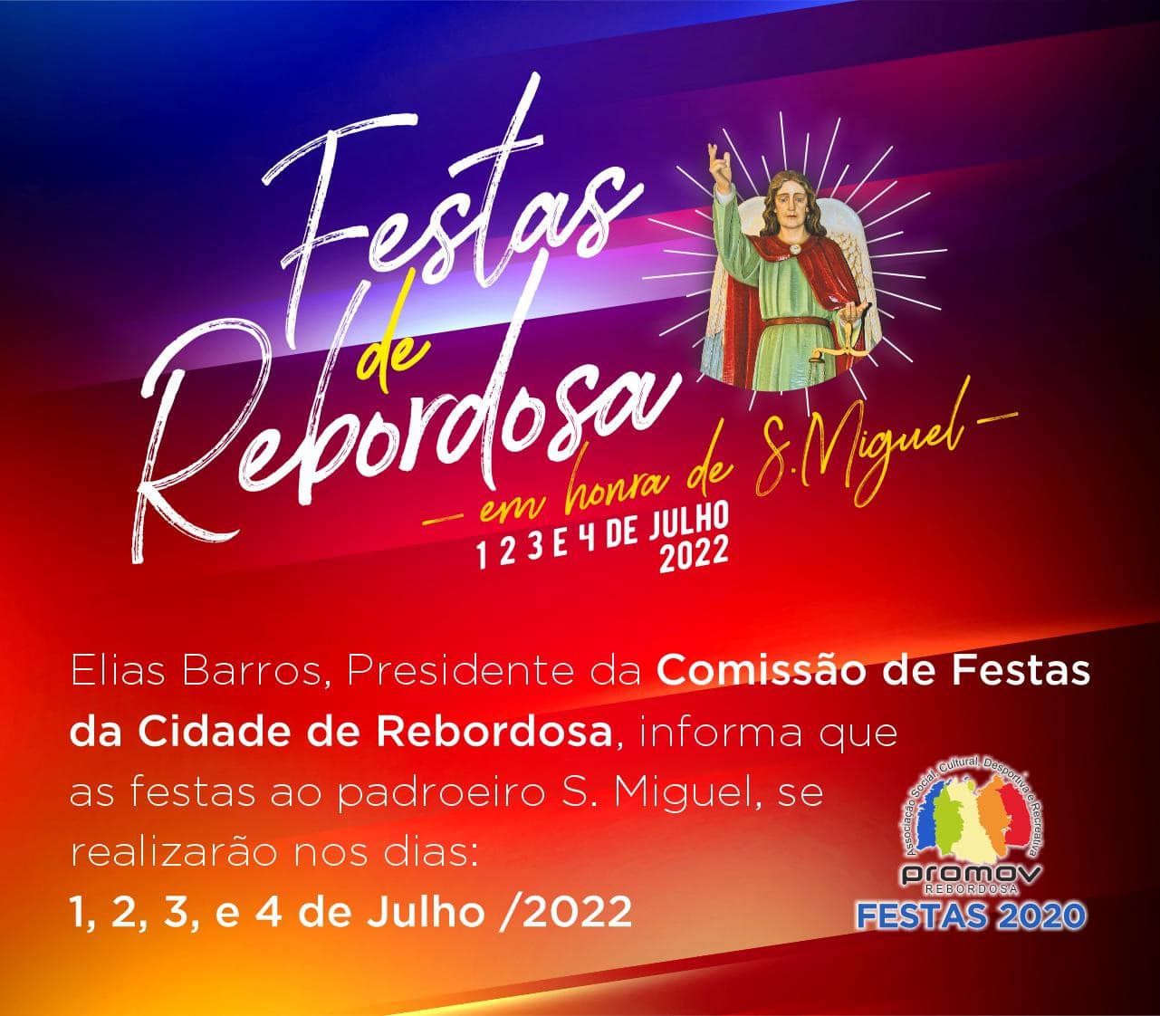 Cartaz Festas Da Rebordosa 2023 Programa Calema Nuno Ribeiro