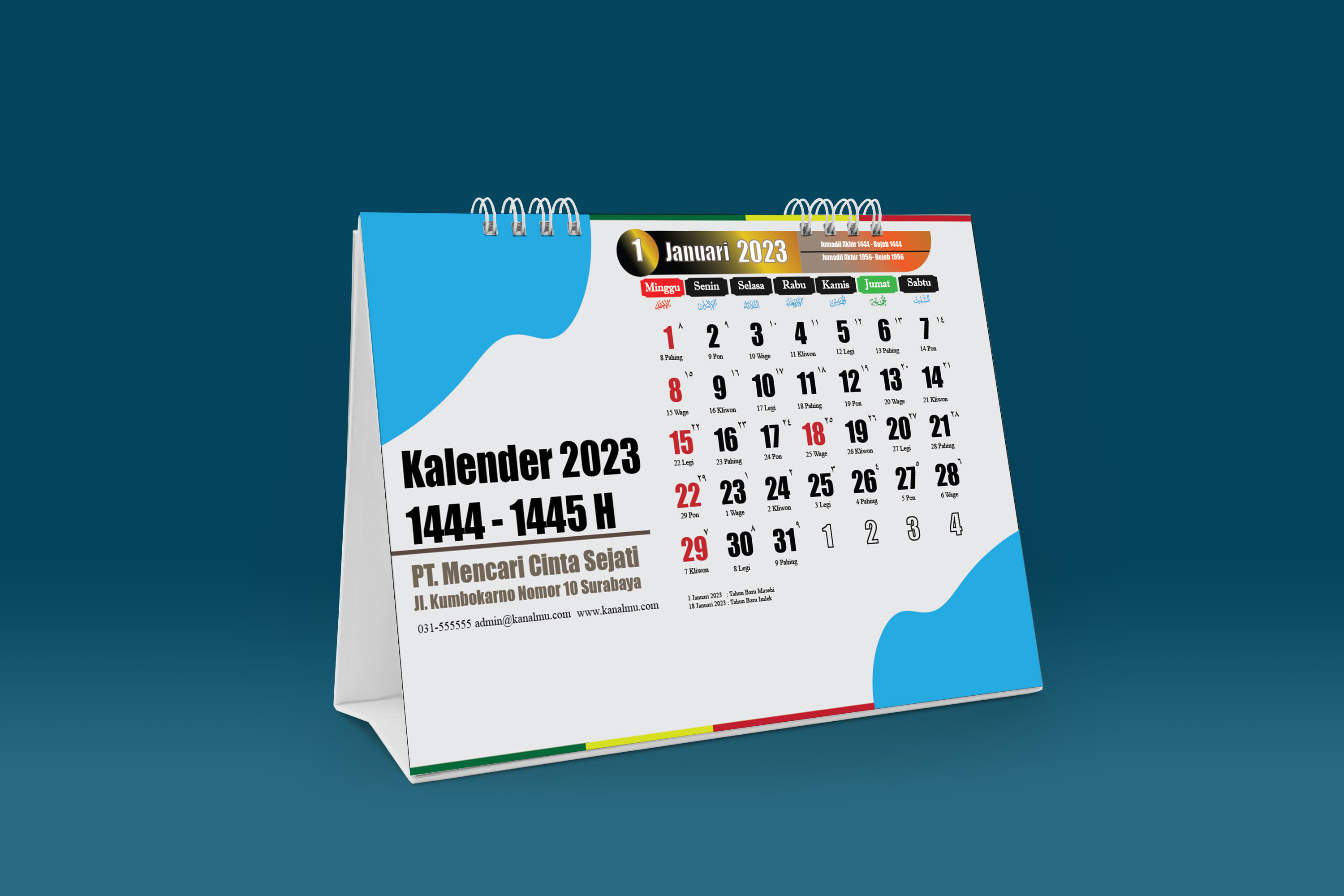 Kalender 2023 Lengkap Format Cdr Ai Eps Psd Pdf Png Download Gratis