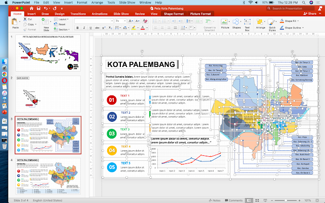 Peta Kota Bekasi Hd Vector Infografis Powerpoint Pojo