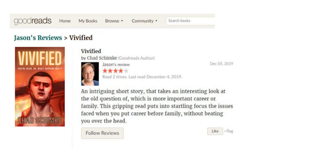 Author Chad Schimke Review Of Vivified By Jason