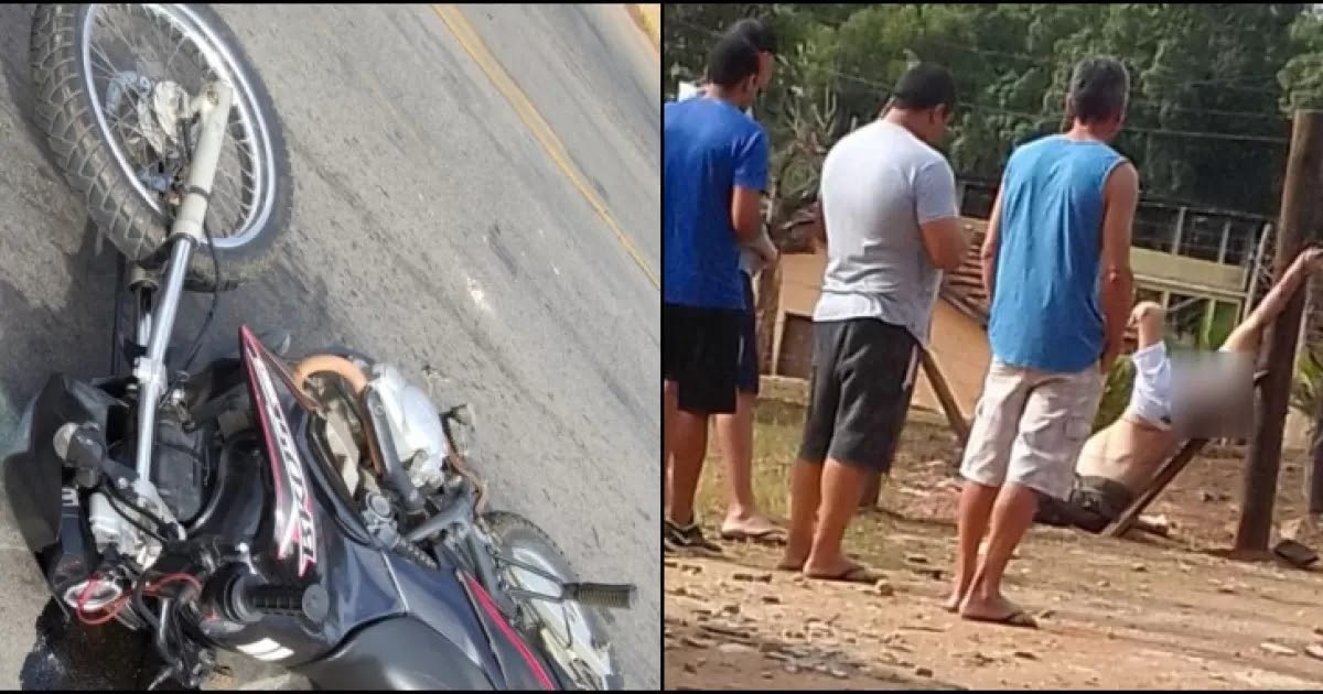 Homem Morre Após Colidir De Moto E Ficar Preso Em Cerca De Arame