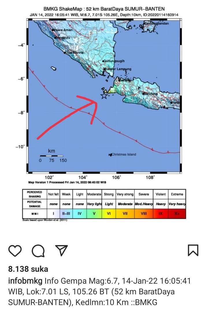 Gempa 67 Skala Richter Guncang Banten Terasa Sampai Jakarta Guru