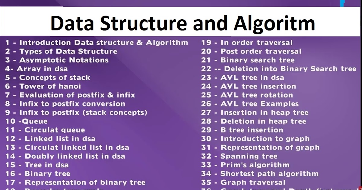 Data Structure And Algorithm Dsa Complete Course Technology369kk