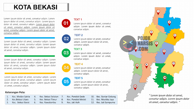 Peta Kota Bekasi Hd Vector Infografis Powerpoint Pojok Narsis Porn