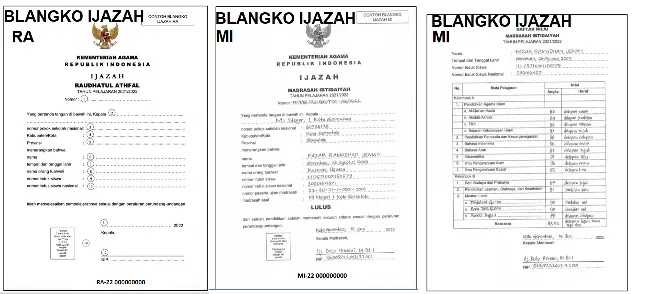 Juknis Penulisan Blangko Ijazah Ra Mi Mts Ma Madrasah Tahun 2022