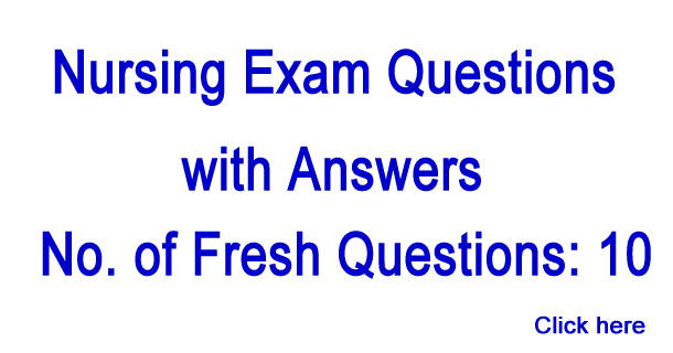 Nursing Exam Questions With Answer