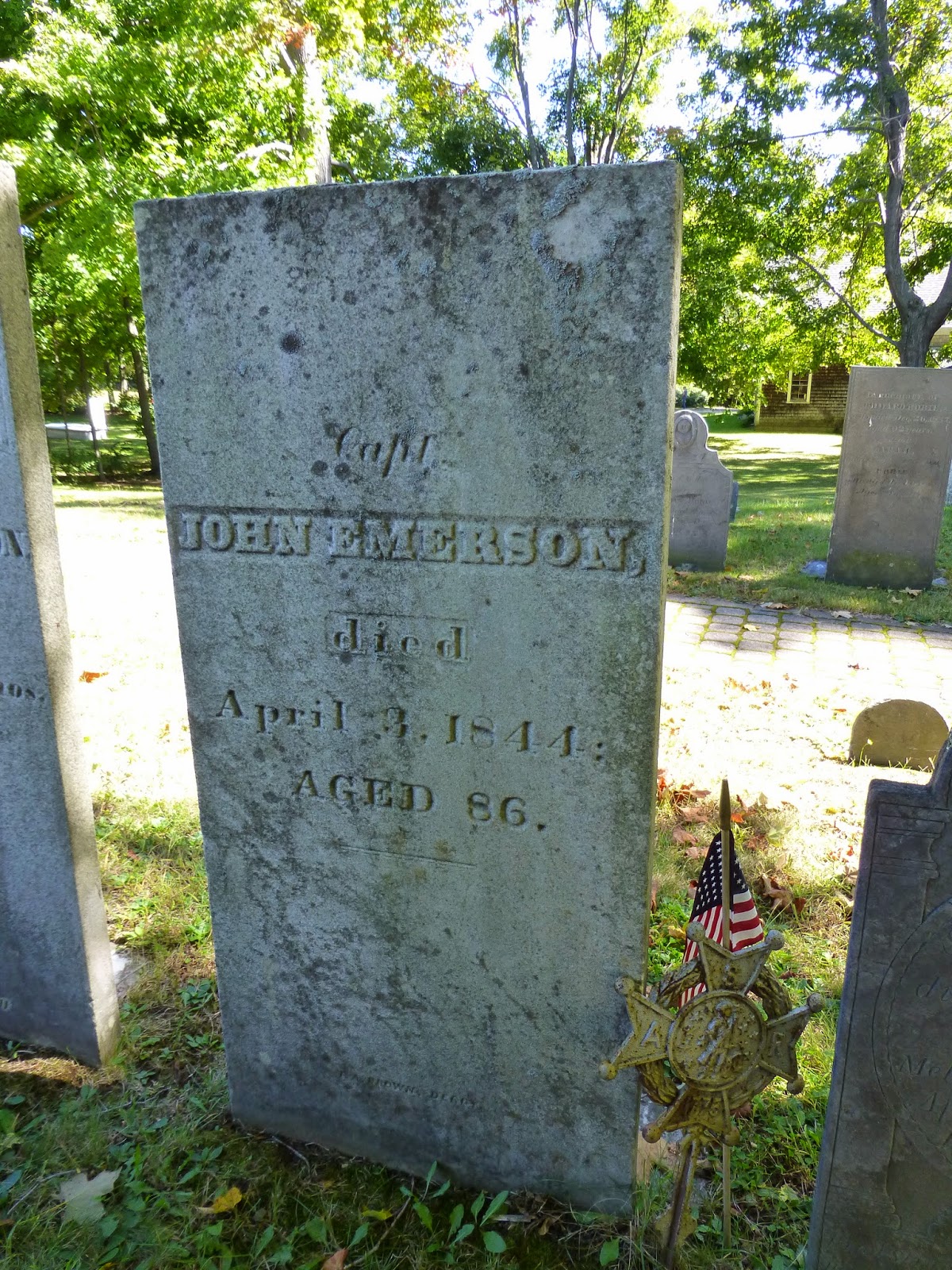 Nutfield Genealogy Tombstone Tuesday ~ John Emerson And Elizabeth