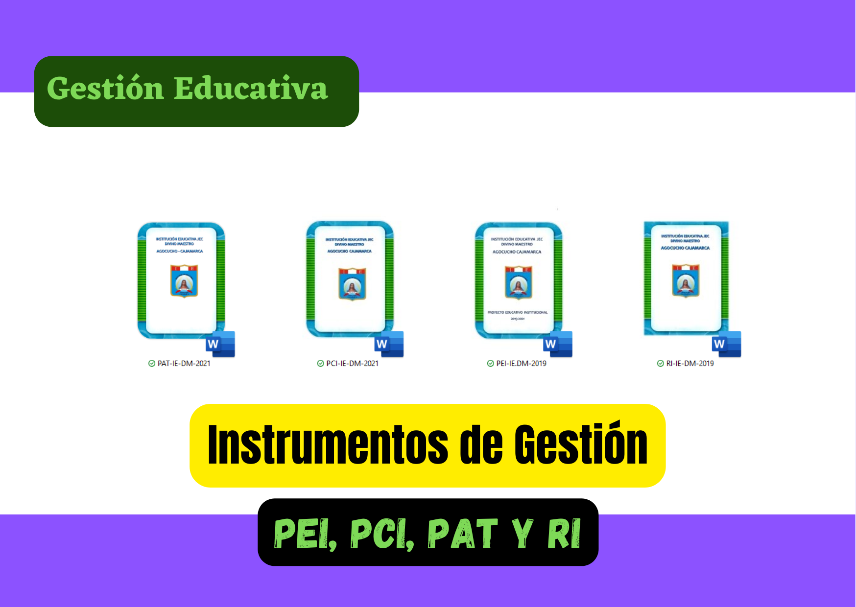 Instrumentos De Gestión Educativa Nociones Características Y Estructura