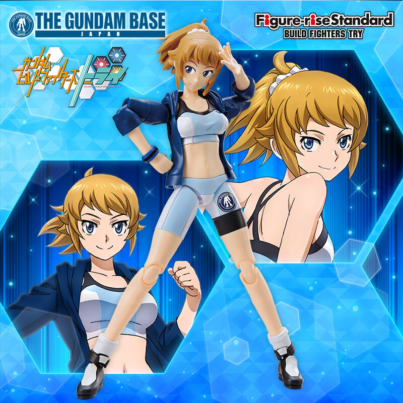 Figure Rise Standard Build Fighters Try Hoshino Fumina Gundam Base