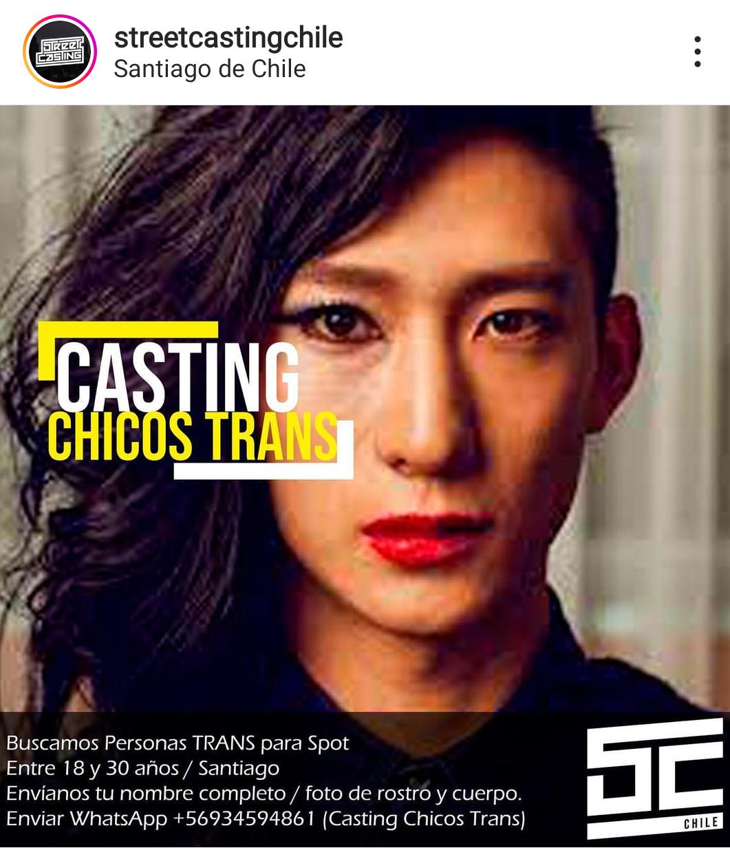 Casting En Chile Se Buscan Personas Trans Y No Binarias Para Spot