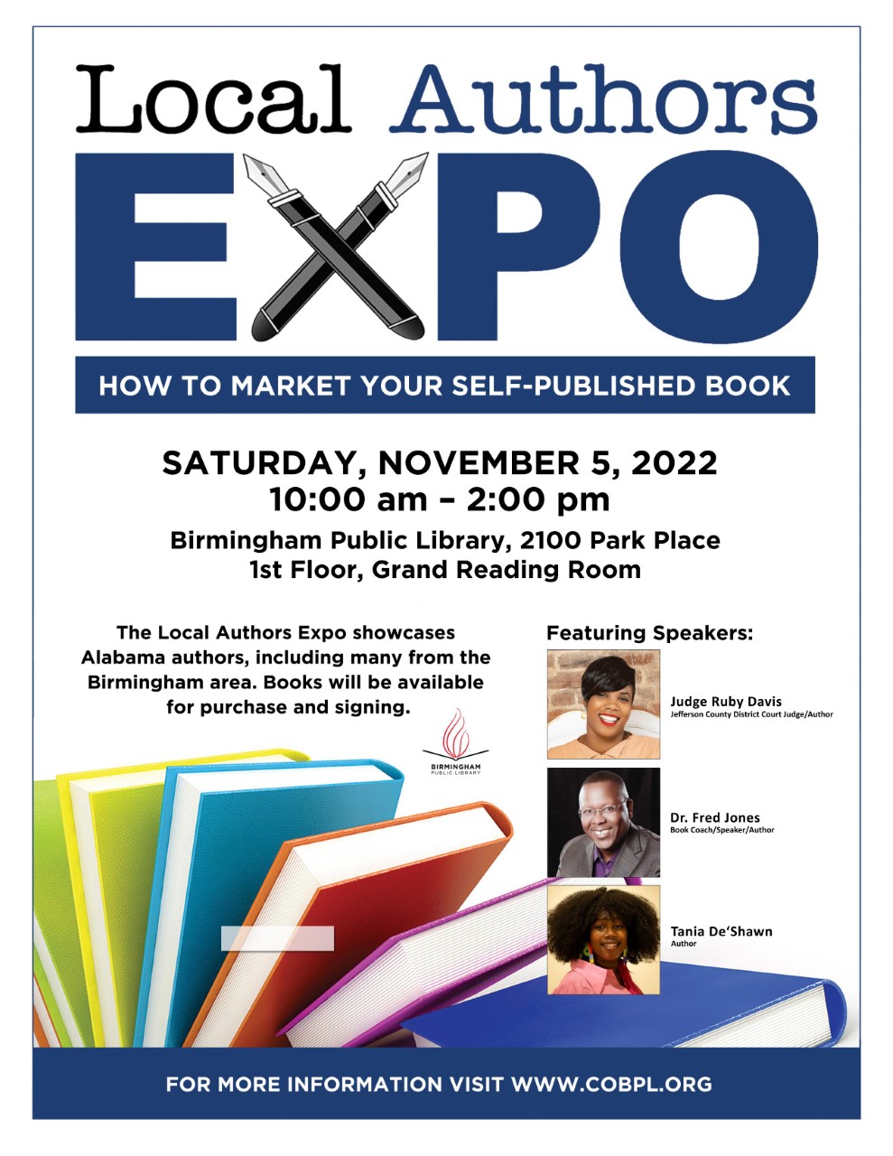Bpl Hosting 2022 Local Authors Expo November 5 At The Central Library