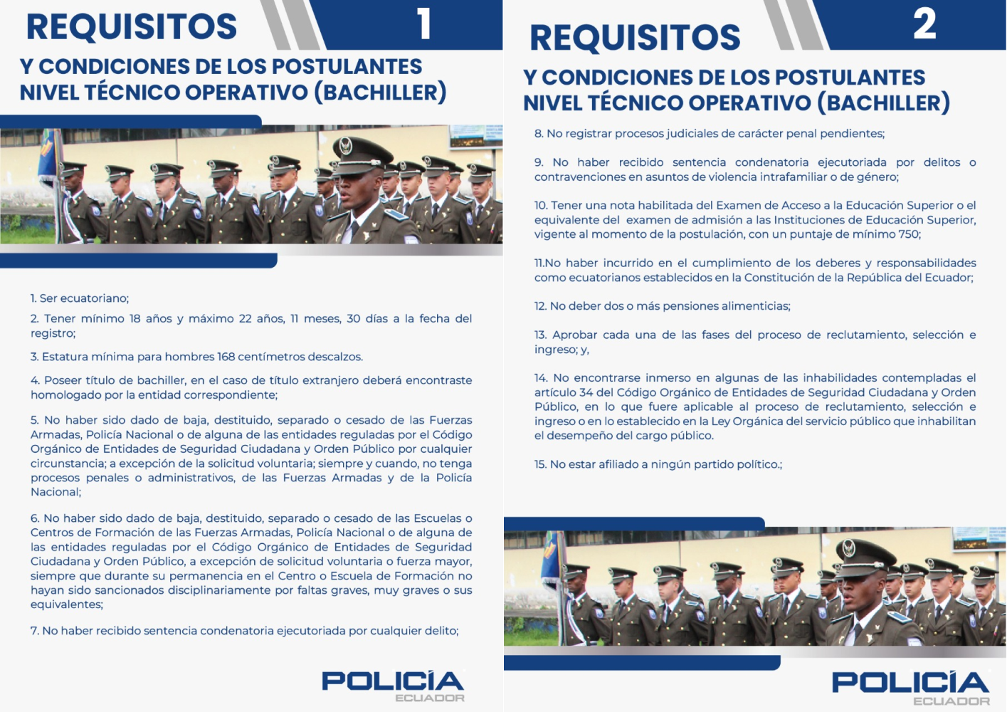 Policía Nacional Reclutamiento 2023 Inscripciones Requisitos Y Fechas