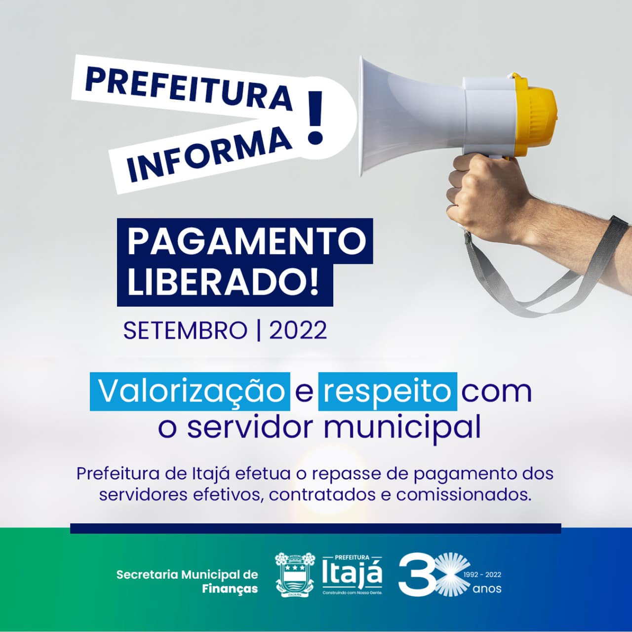 Coelho Fatos E Notícias Prefeitura De Itajá Antecipa Folha De Setembro