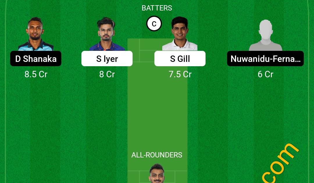 Ind Vs Sl Dream11 Predition Ind Vs Sl 3rd Odi Dream Team Today Ind