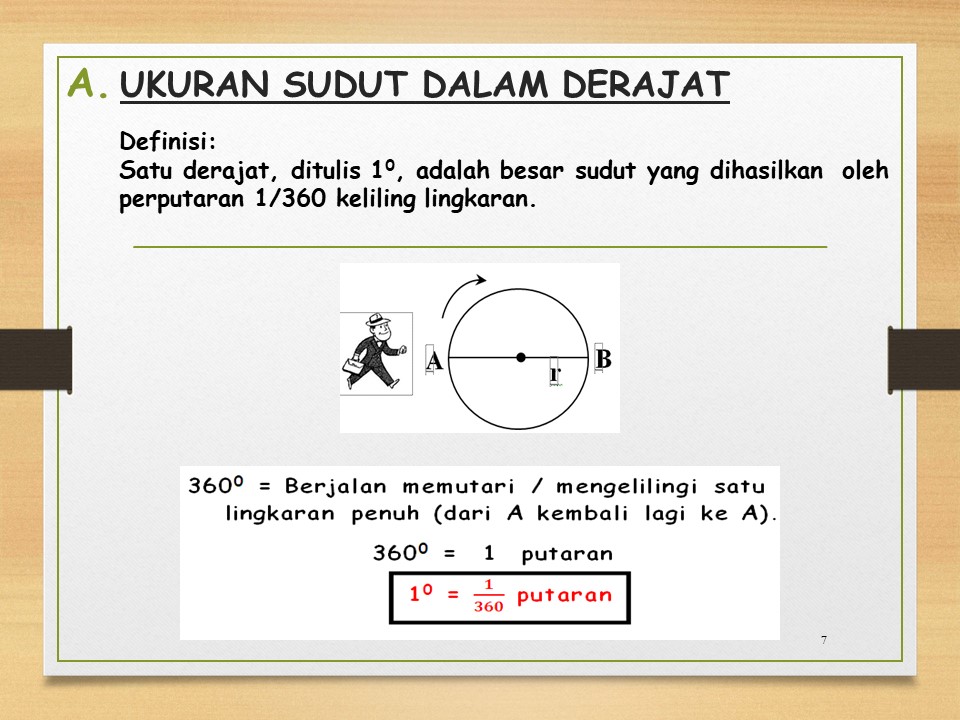 Ukuran Sudut Dalam Derajat Dan Radian X Ips 1