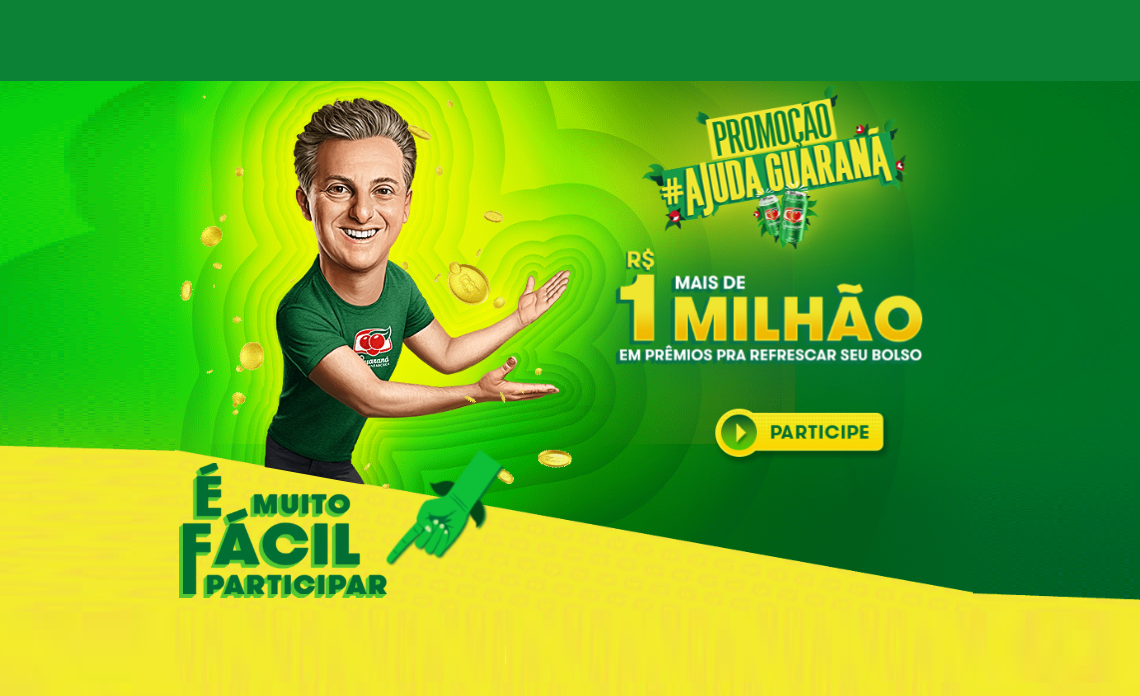 Promoção Guaraná Ajuda Guaraná Mais De 1 MilhÃo Em Prêmios