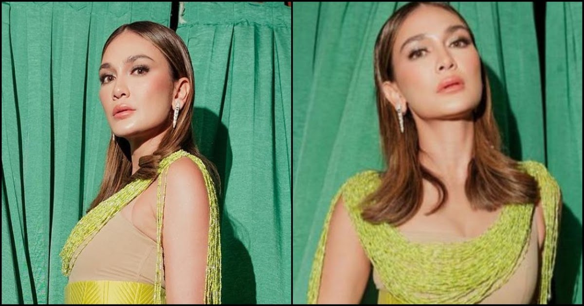 5 Potret Luna Maya Stunning Dalam Balutan Dress Hijau Lime Nan Dramatis