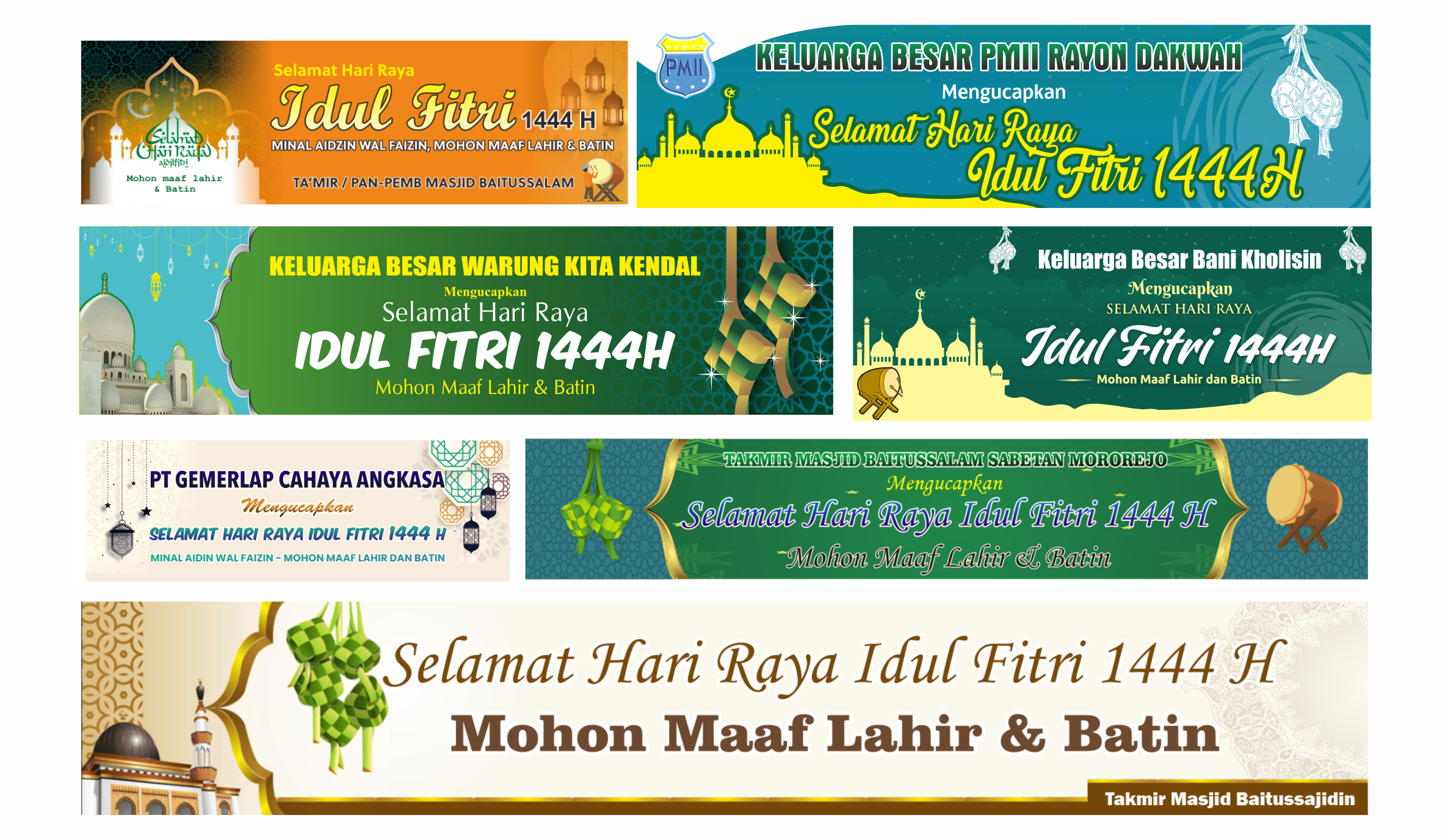 Desain Banner Spanduk Idul Fitri Tahun 1441h 2020 Kumpulan Desain Hot