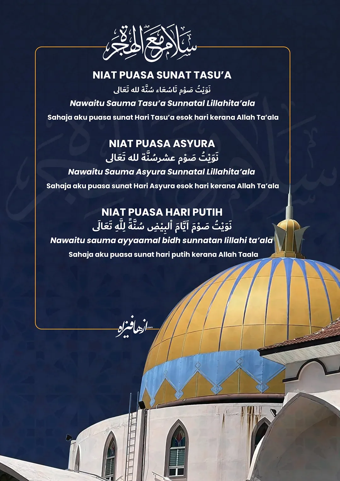 Tarikh Dan Niat Puasa Sunat Muharam Puasa Isnin Khamis Hari Tasua