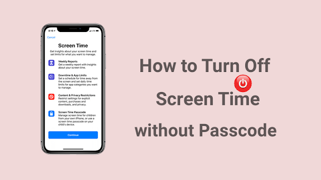 How To Turn Off Screen Time Without Passcode Step By Step