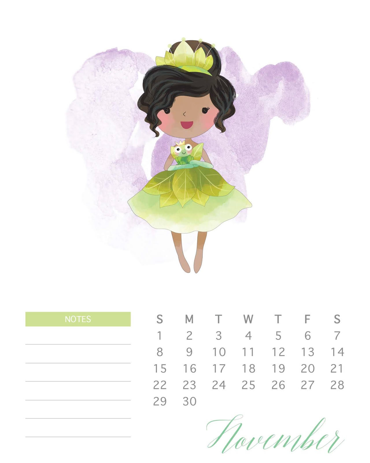 Princesas Disney Calendario 2020 Para Imprimir Gratis Ideas Y