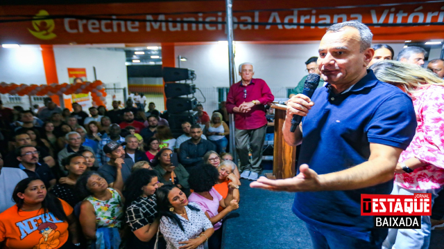 Jornal Destaque Baixada Waguinho Inaugura Creche No Bairro Das Graças