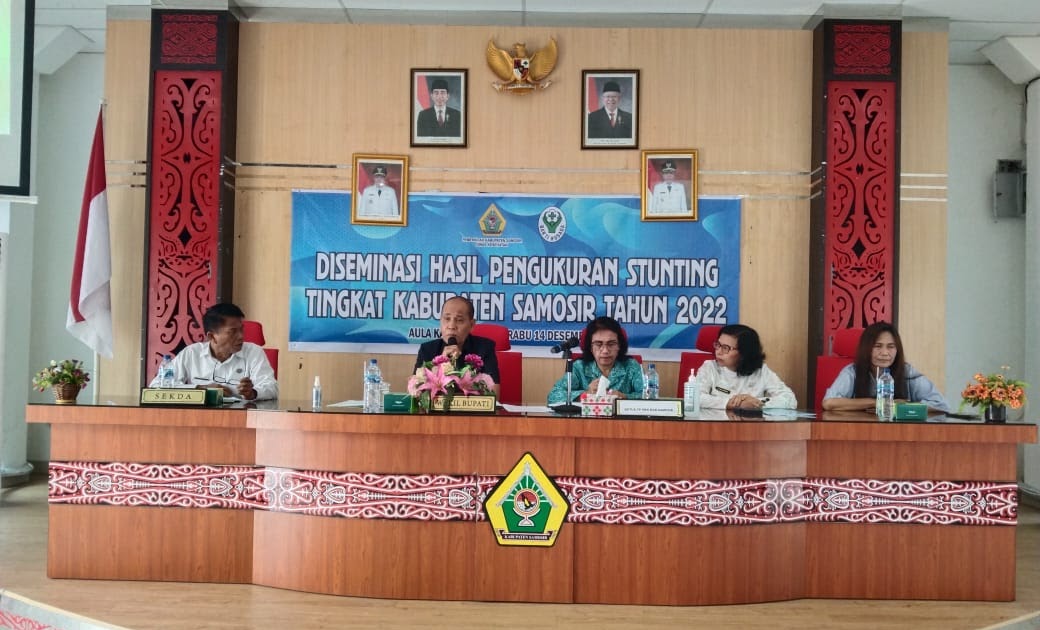 Diseminasi Hasil Pengukuran Stunting Tingkat Kabupaten Samosir 2022