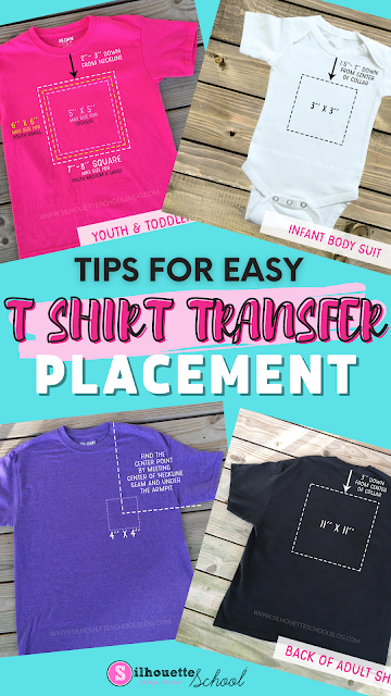 Tips For Heat Transfer Vinyl Shirt Decal Placement Silhouette School