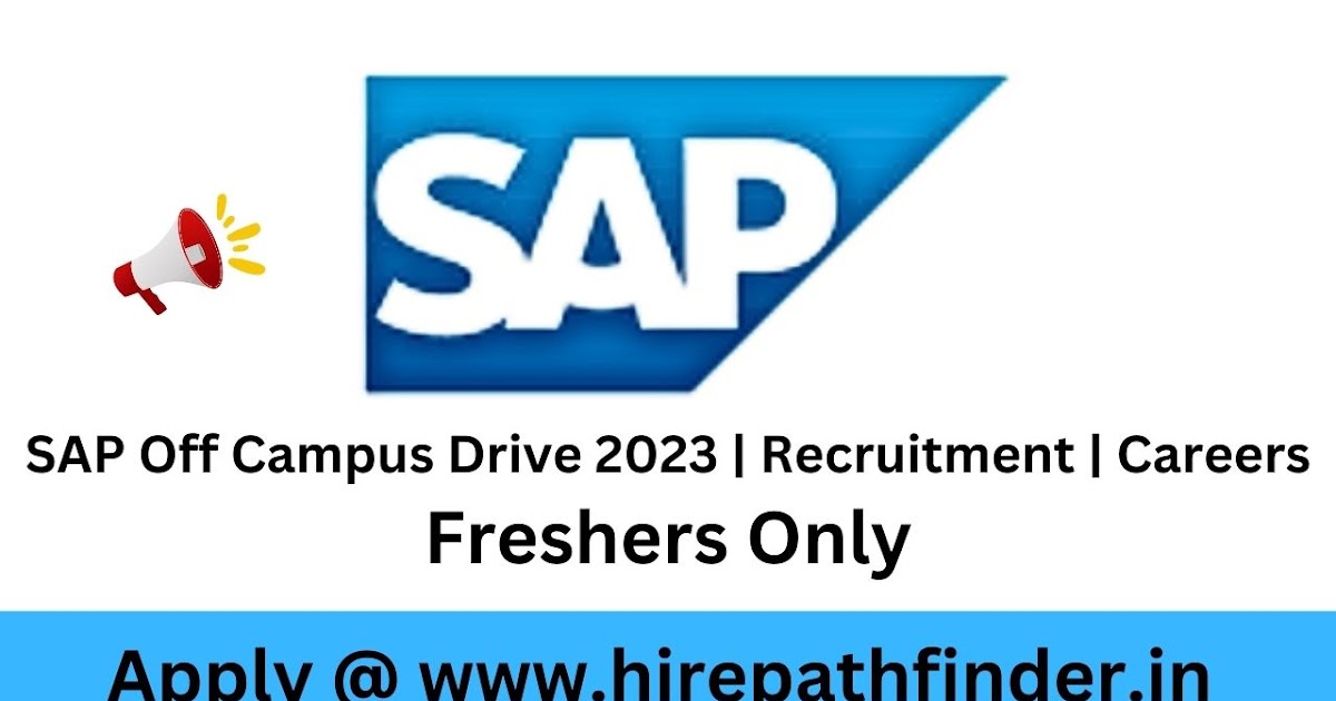 Sap Off Campus Drive 2023 Developer Associate Role