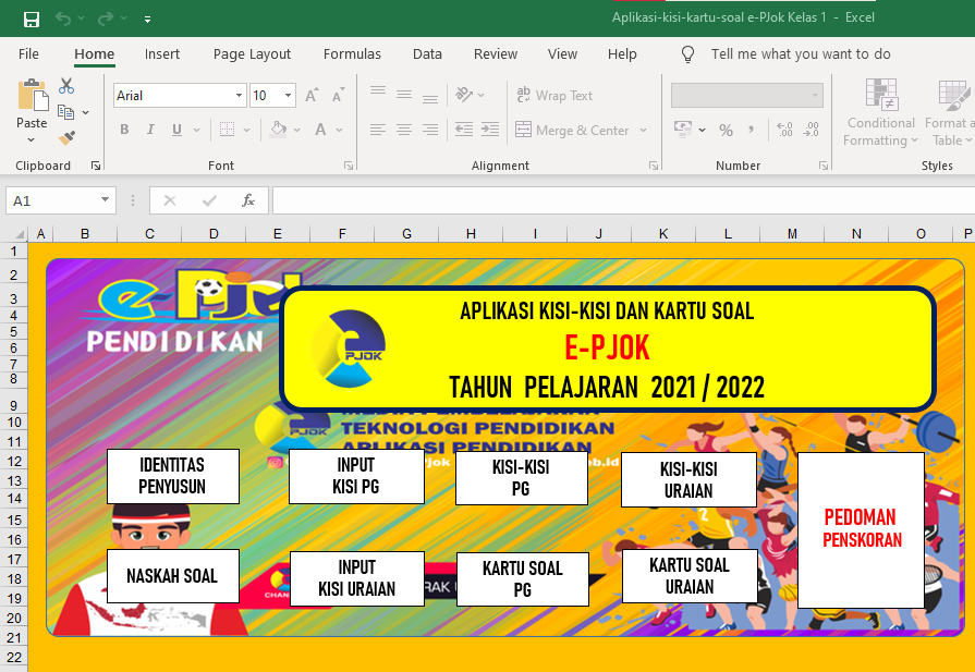 Terlengkap Aplikasi Kisi Kisi Soal Dan Kartu Soal Pts Pjok Kelas 1