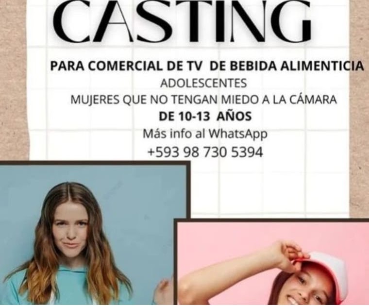 Casting En Ecuador Se Buscan Adolescentes Chicos Y Chicas De 10 A 13