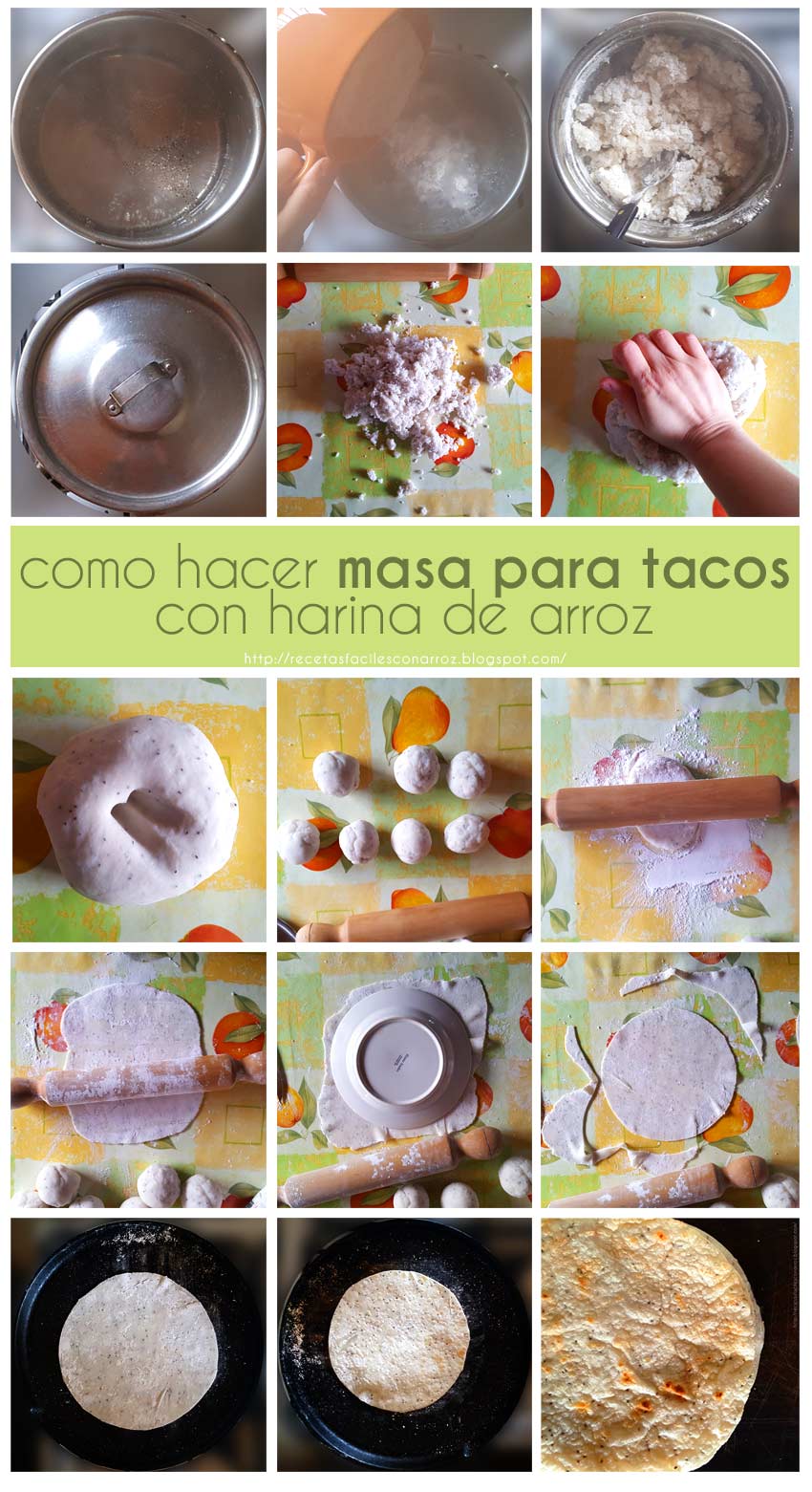 Masa Básica Para Tacos O Rapiditas Con Harina De Arroz Sin Gluten Sin