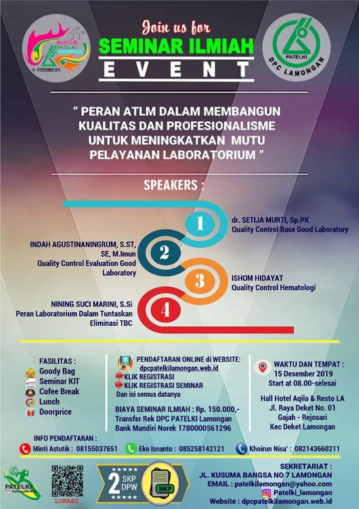 Seminar Ilmiah Dpc Patelki Lamongan Tahun 2019